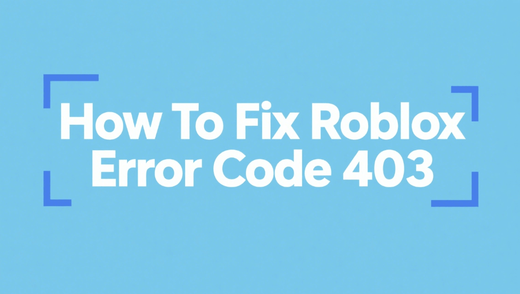 How To Fix Roblox Error Code 403: A Detailed Guide - Blog - IPOASIS